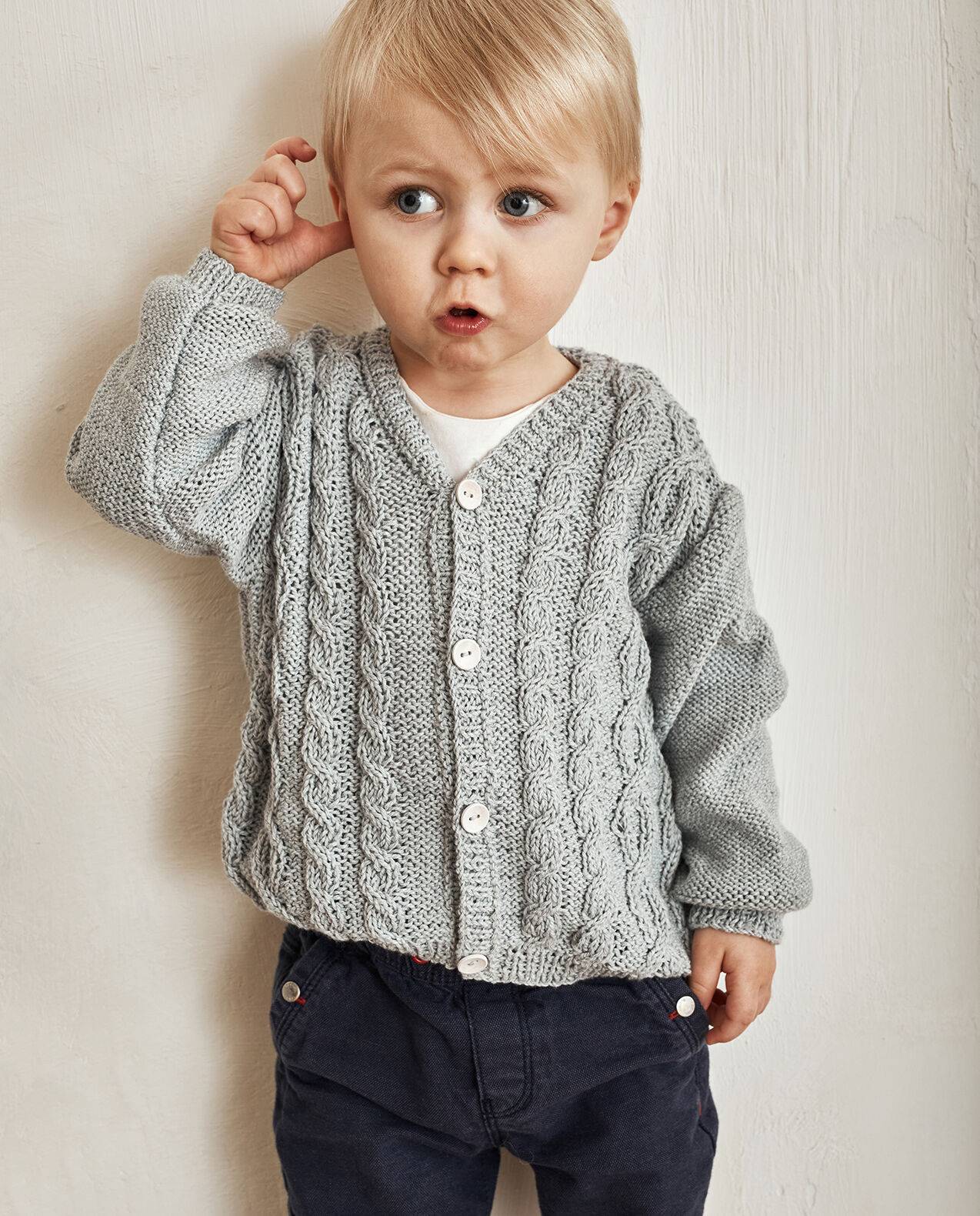 MODÈLE GILET GARÇON MAXENCE PHIL OCÉAN Modèles Enfant • Phildar • Happywool