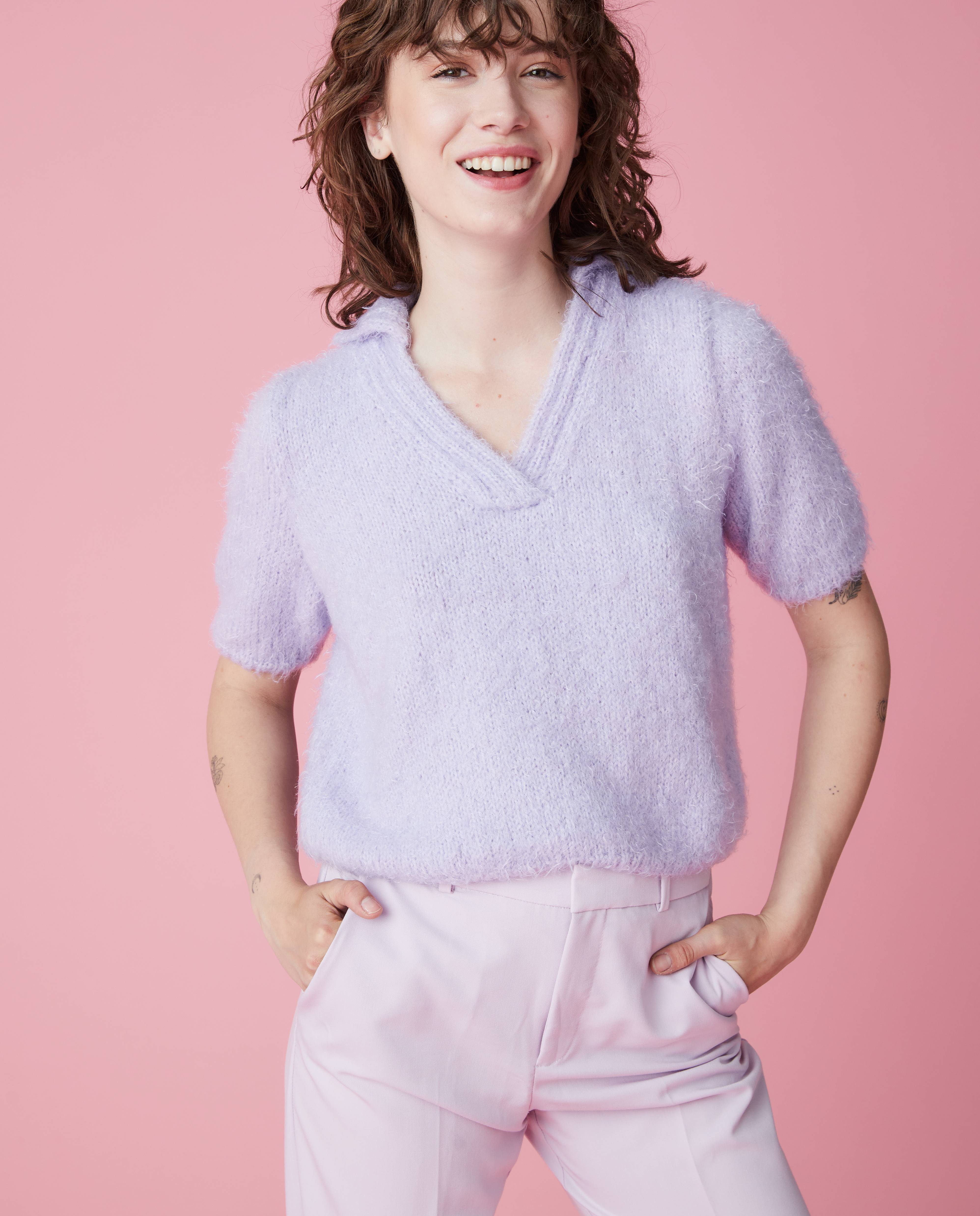 MODÈLE POLO FEMME SOFIA Modèles Femme • Pingouin • Happywool