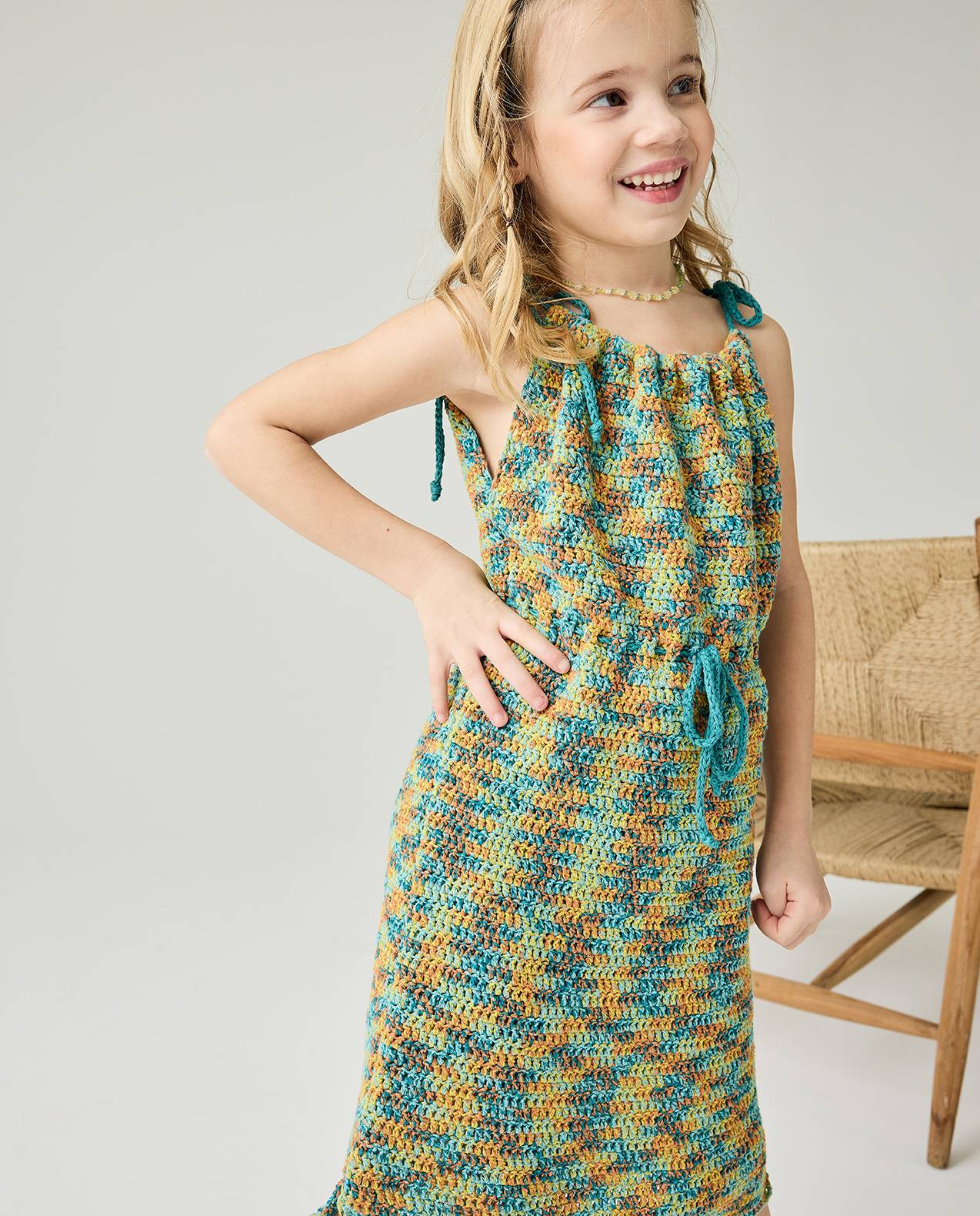MODÈLE ROBE FILLE GAËLLE TROPICAL Accueil • Phildar • Happywool