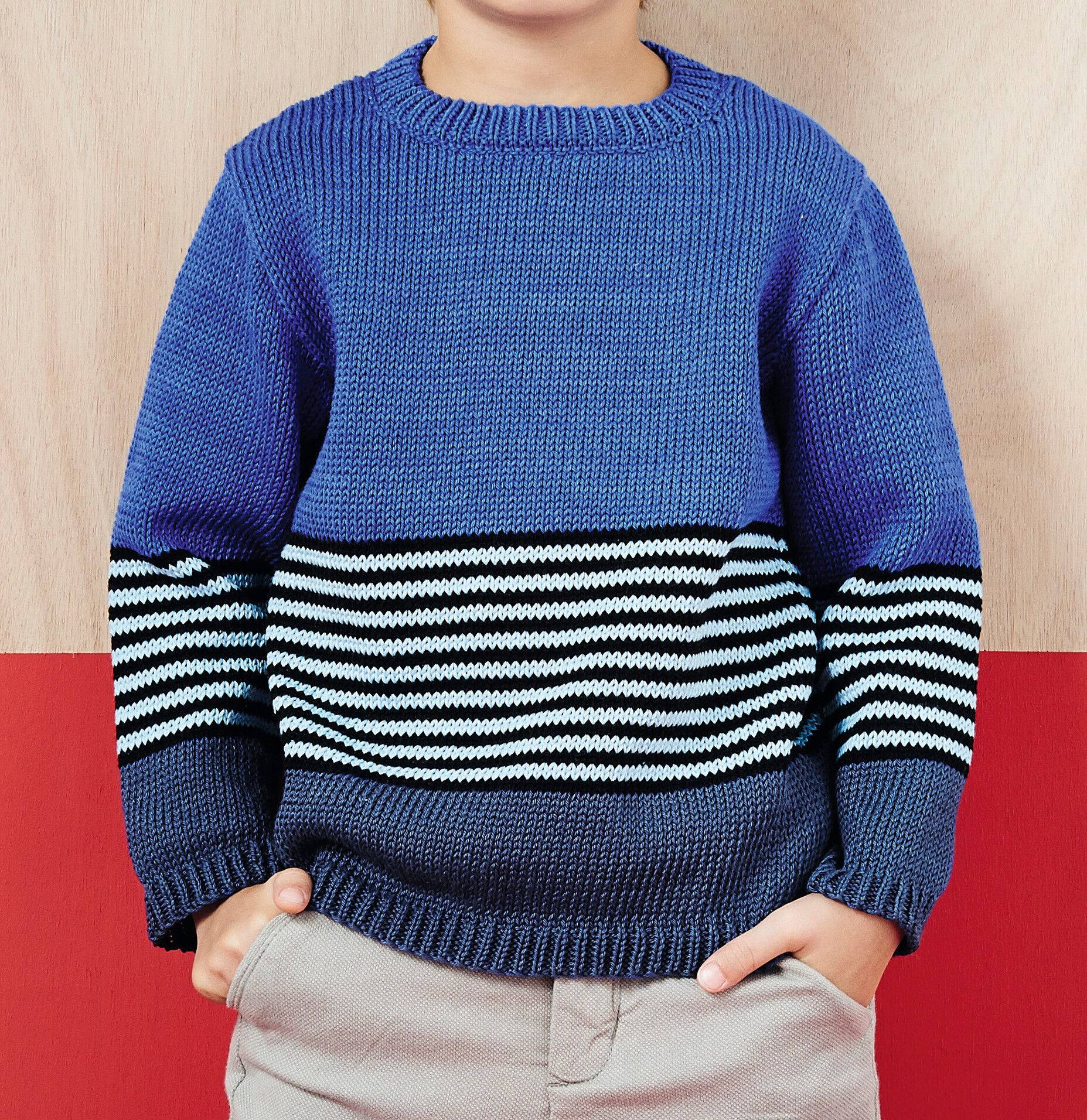 MODÈLE PULL À MOTIF ENFANT PHIL COTON 3 Accueil • Phildar • Happywool