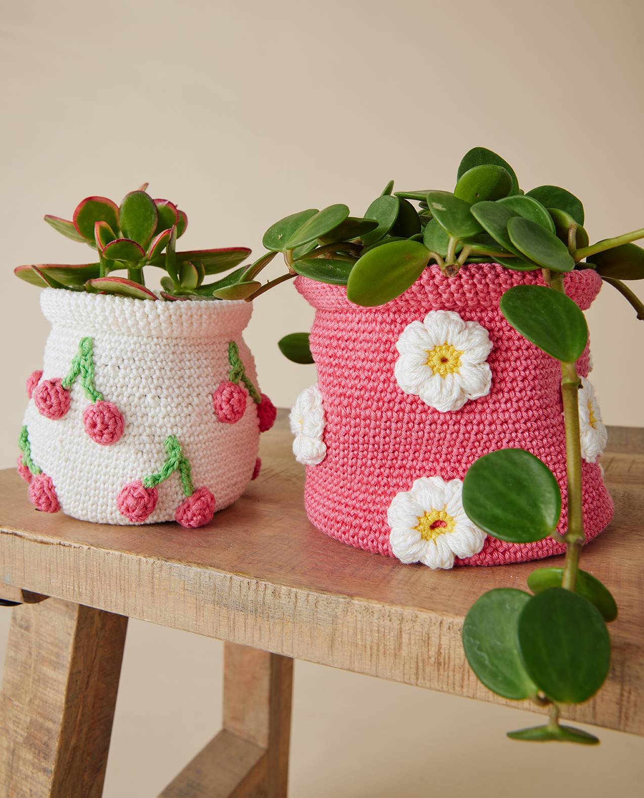 KIT CROCHET CACHE-POTS AITANA Kits Crochet • Pingouin • Happywool